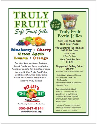 SALES MATERIAL & PROMOTION | Pee Jay's Fresh Fruit Fundraiser